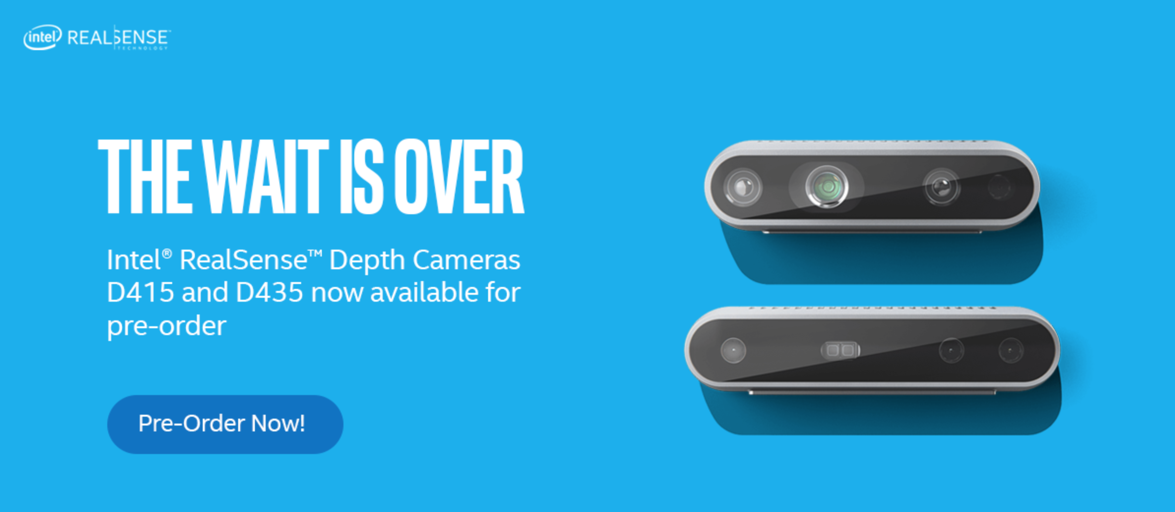 Intel、次世代深度センサRealSense「D415」と「D435」を発表。屋内外に対応、最大解像度1280×720、最大深度約10m ...